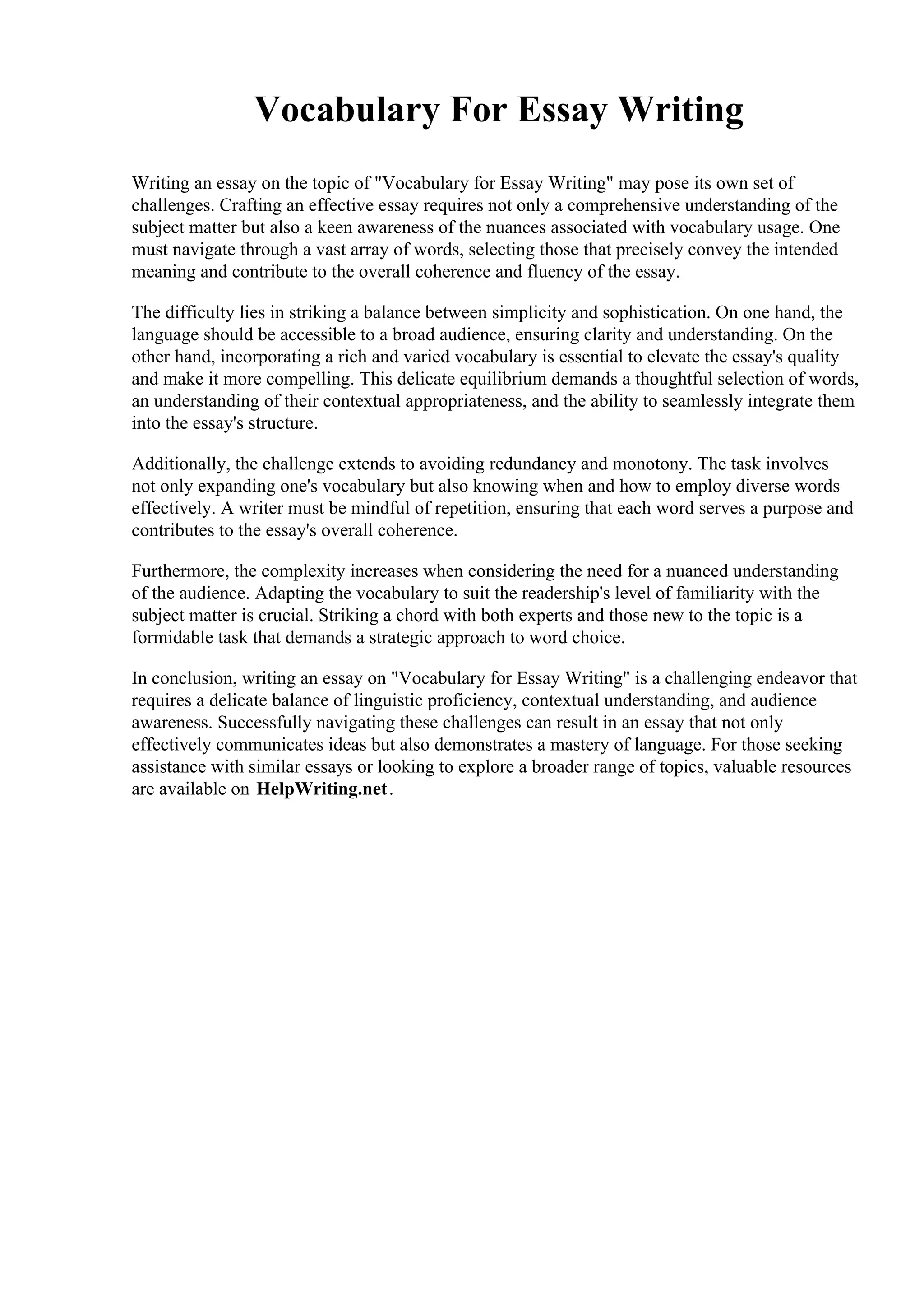 Vocabulary For Essay Writing.pdf