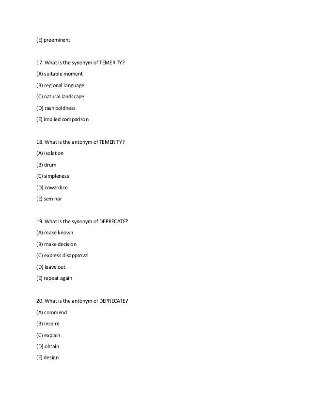 Vocabulary For Sat Reading PDF Vocabulary For Sat Reading PDF