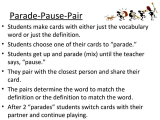 Vocabulary games | PPT