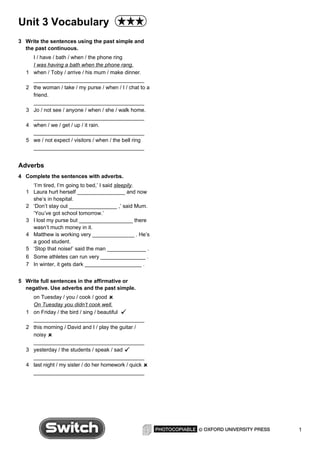 Vocabulary grammar 3star_unit3 | DOC | Crime & Harmful Acts to ...