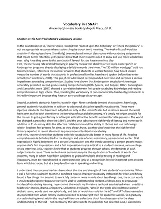 SNAP Vocabulary | PDF