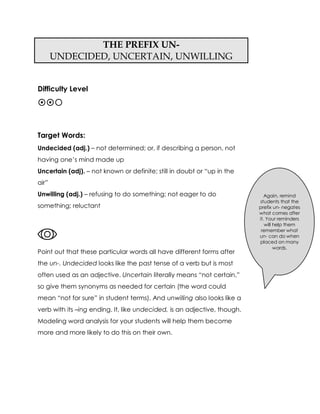 SNAP Vocabulary Lesson | PDF