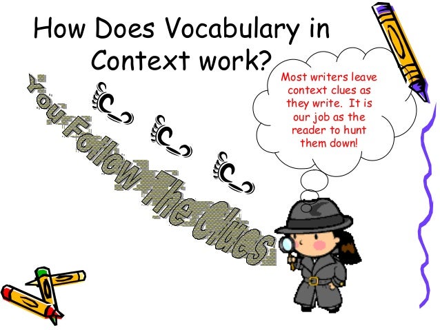 Vocabulary in context