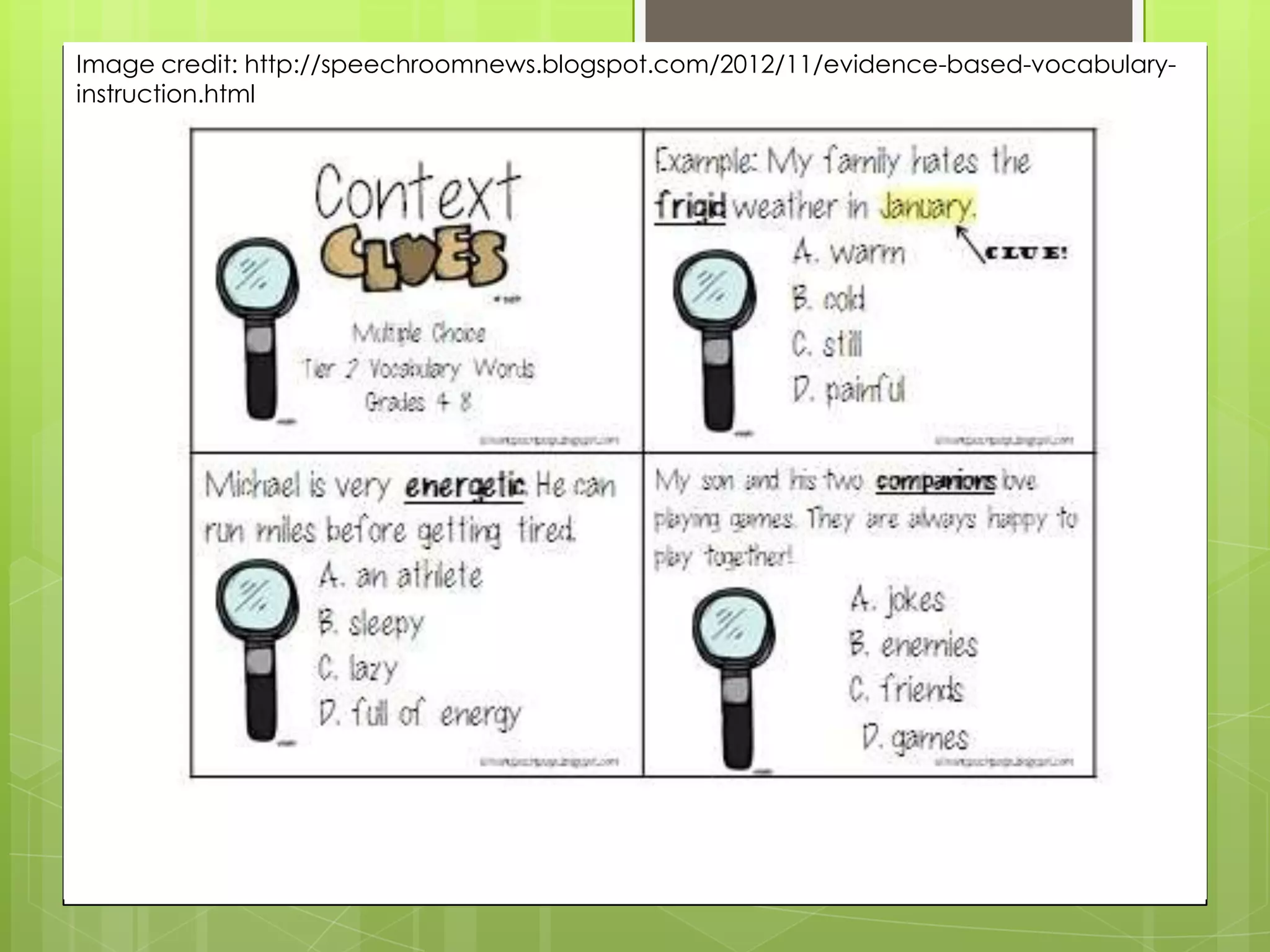 Vocabulary instruction not all words are created equal | PPT