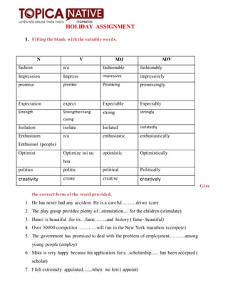 Vocabulary inter 25.12.2015
