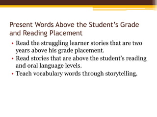 A Teacher and Tutor Guide to Help the Older Student with Limited ...