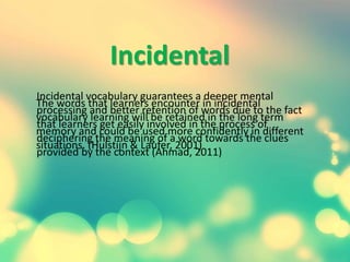 Vocabulary learning strategies | PPTX