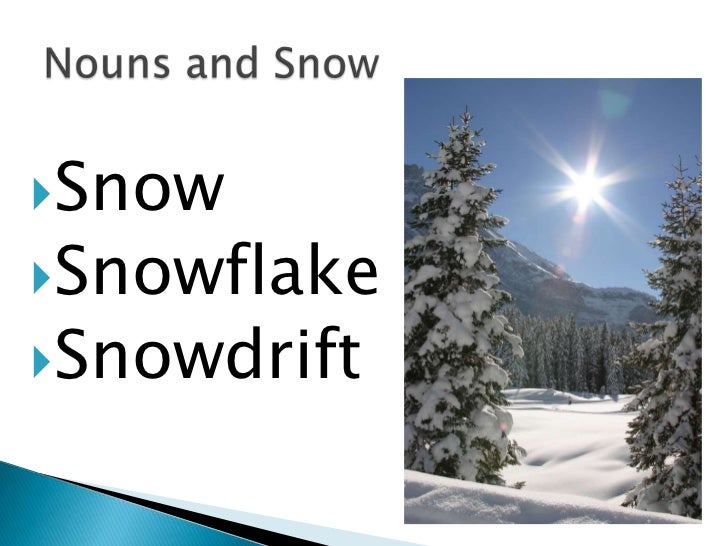 GCSE English Vocabulary lesson - Snow