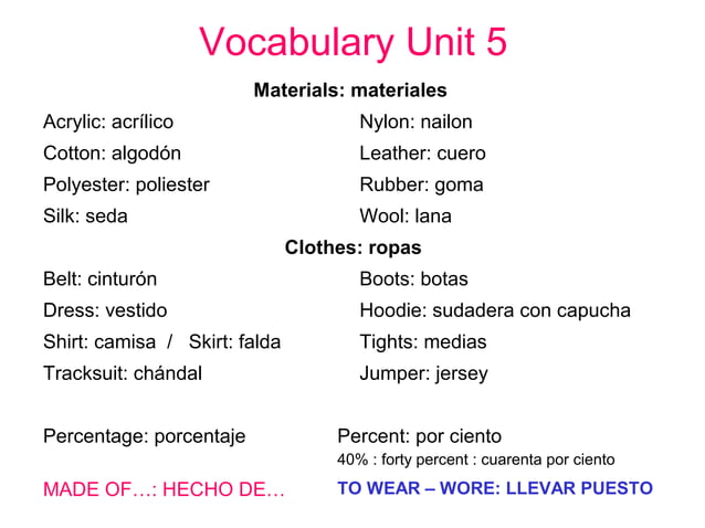 Vocabulary 6th grade Unit 5 Lesson 1 | PPT