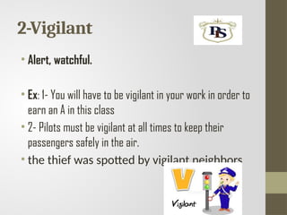 VOCABULARY LESSON 12.pptxjkhbjkfhjkhjkhjkhjh | PPTX