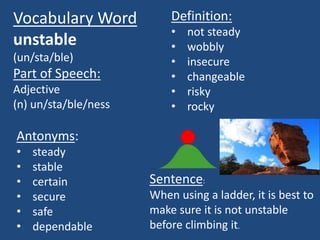 Vocabulary list 10 | PPTX