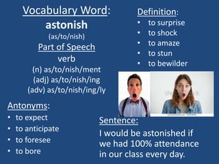 Vocabulary list 13 ppt | PPT