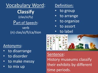 Vocabulary list 13 ppt | PPT