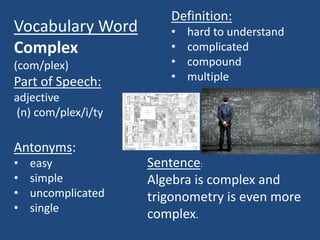 Vocabulary list 13 ppt | PPT