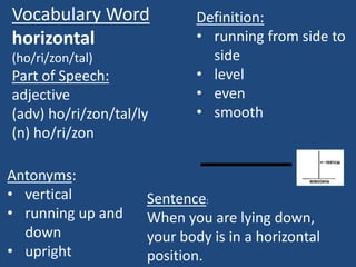 Vocabulary list 14 | PPT