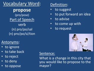 Vocabulary list 18 | PPTX
