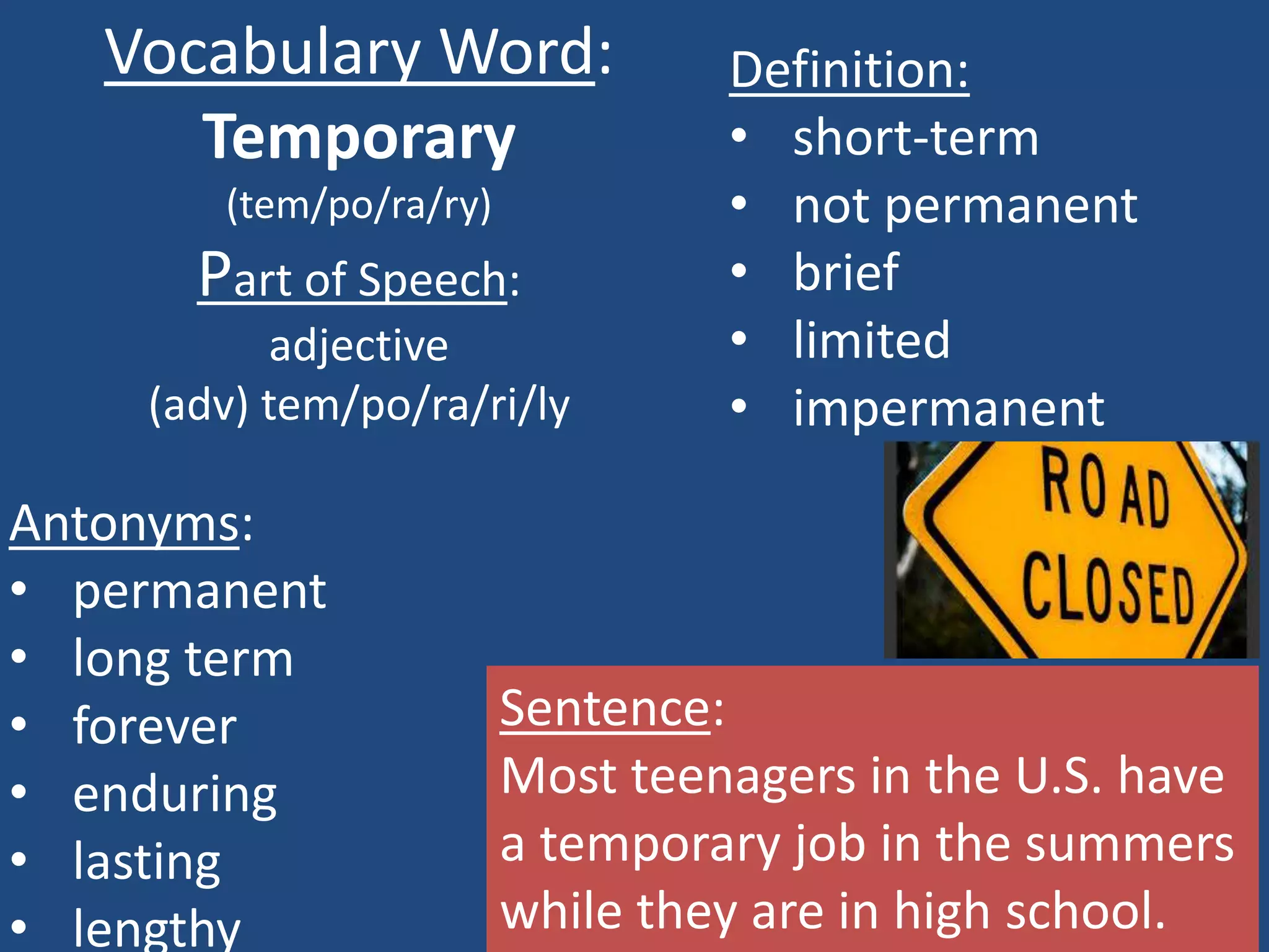 Vocabulary list 24 | PPTX