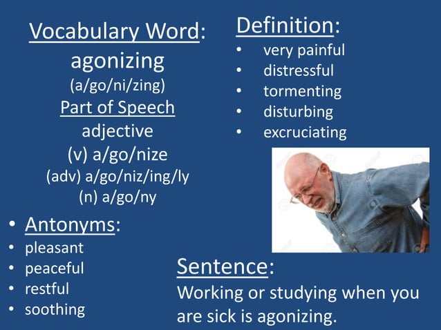 Vocabulary list 25 exercisis | PPT