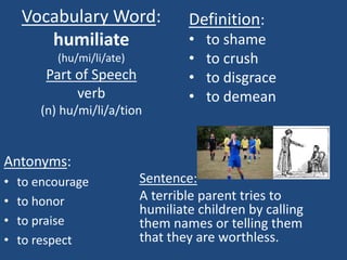 Vocabulary list 36 | PPTX