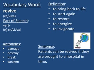 Vocabulary list 36 | PPTX