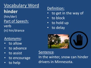 Vocabulary list 39 | PPTX