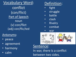 Vocabulary list 41 | PPTX