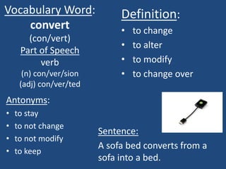 Vocabulary list 41 | PPTX