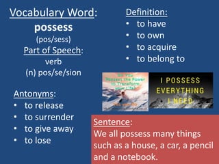 Vocabulary list 41 | PPTX