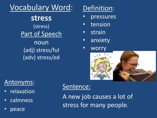 Vocabulary list 42 | PPTX