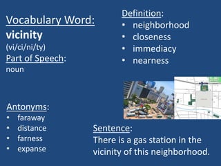 Vocabulary list 42 | PPTX