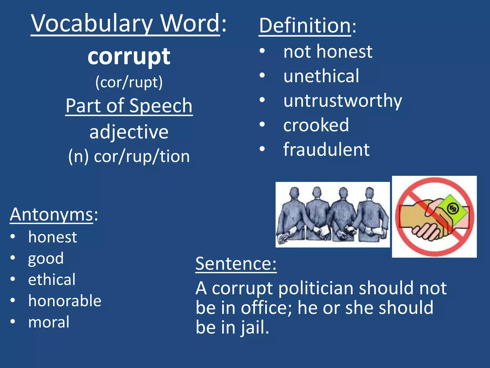 Vocabulary list 43 | PPTX