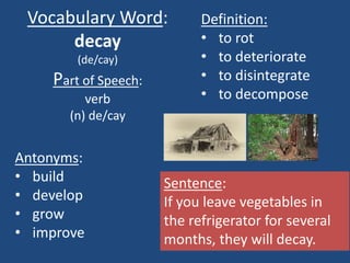 Vocabulary list 43 | PPT