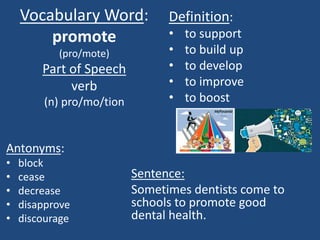 Vocabulary list 44 | PPT