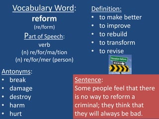 Vocabulary list 44 | PPT