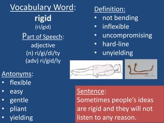 Vocabulary list 46 | PPT