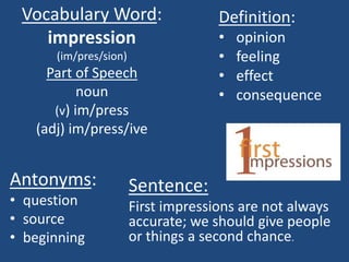 Vocabulary list 48 | PPT