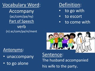 Vocabulary list 5 | PPTX