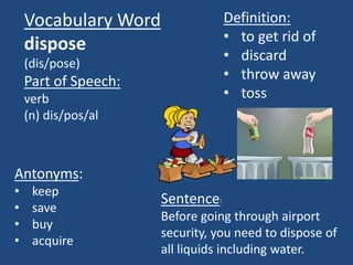 Vocabulary list 5 | PPTX
