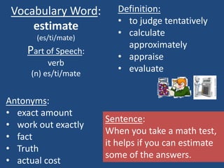 Vocabulary list 51 | PPT
