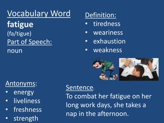 Vocabulary list 51 | PPT