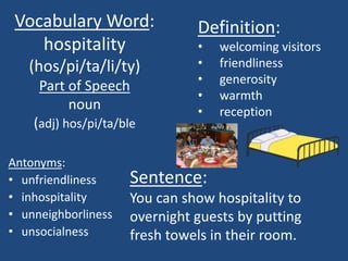 Vocabulary list 52 | PPT