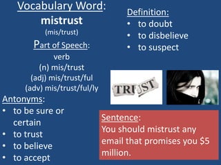 Vocabulary list 52 | PPT