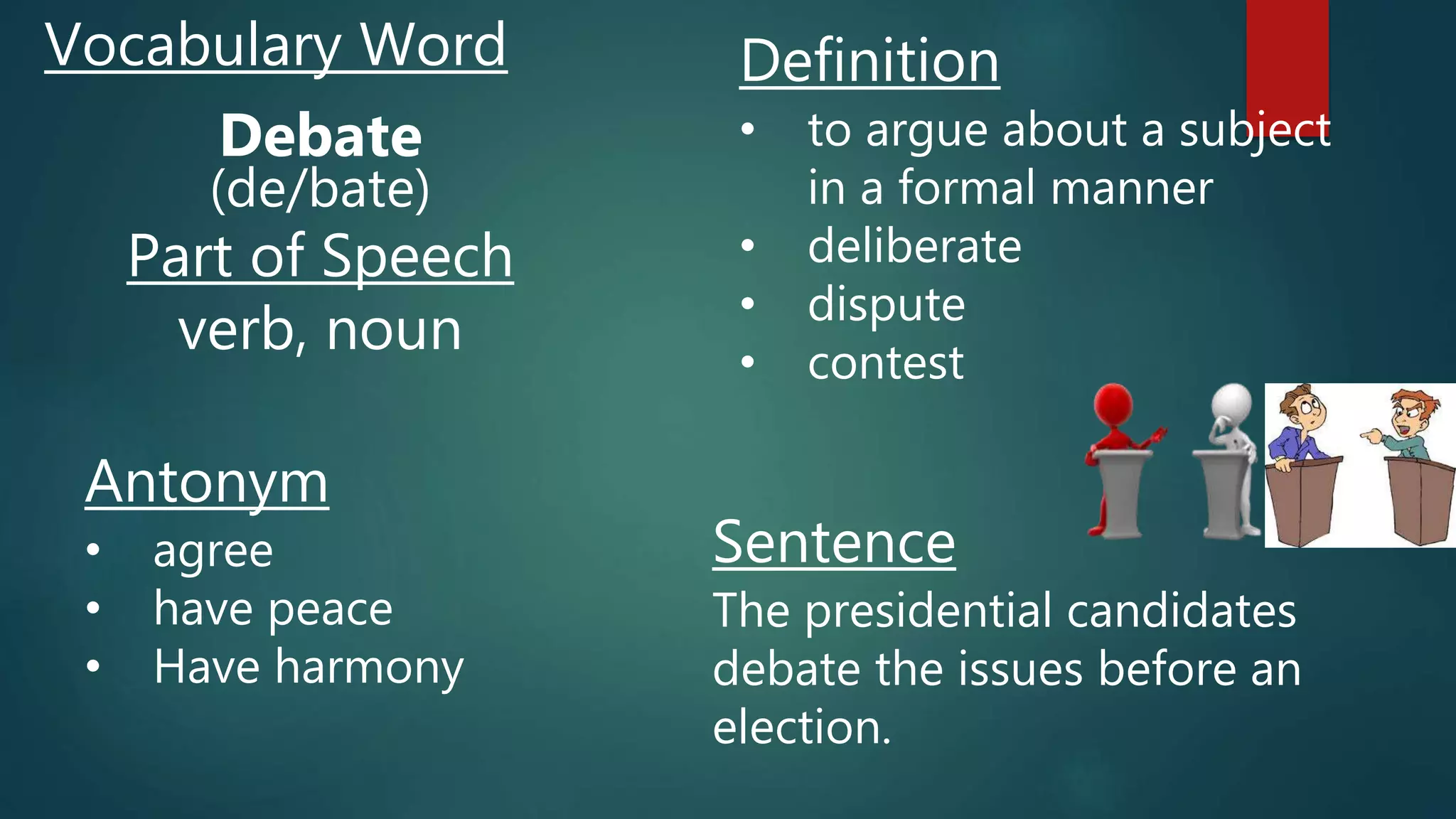 Vocabulary list 53 | PPTX