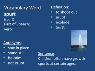 Vocabulary list 54 | PPT
