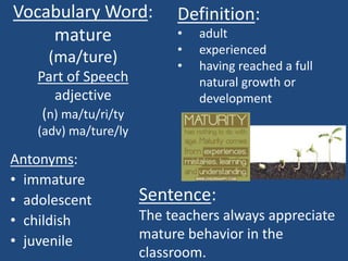 Vocabulary list 56 | PPTX