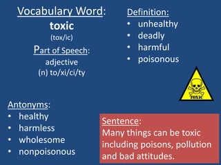 Vocabulary list 60 | PPTX