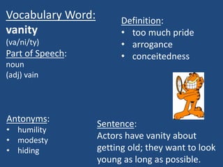 Vocabulary list 60 | PPTX