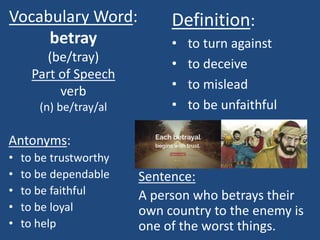 Vocabulary list 7 | PPTX