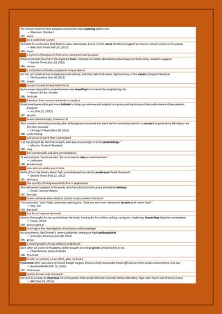 Vocabulary (list of 1001 words) | DOCX