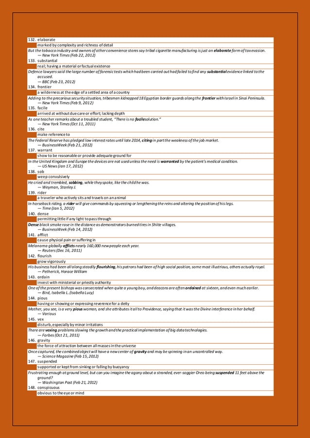 Vocabulary (list of 1001 words) | DOCX